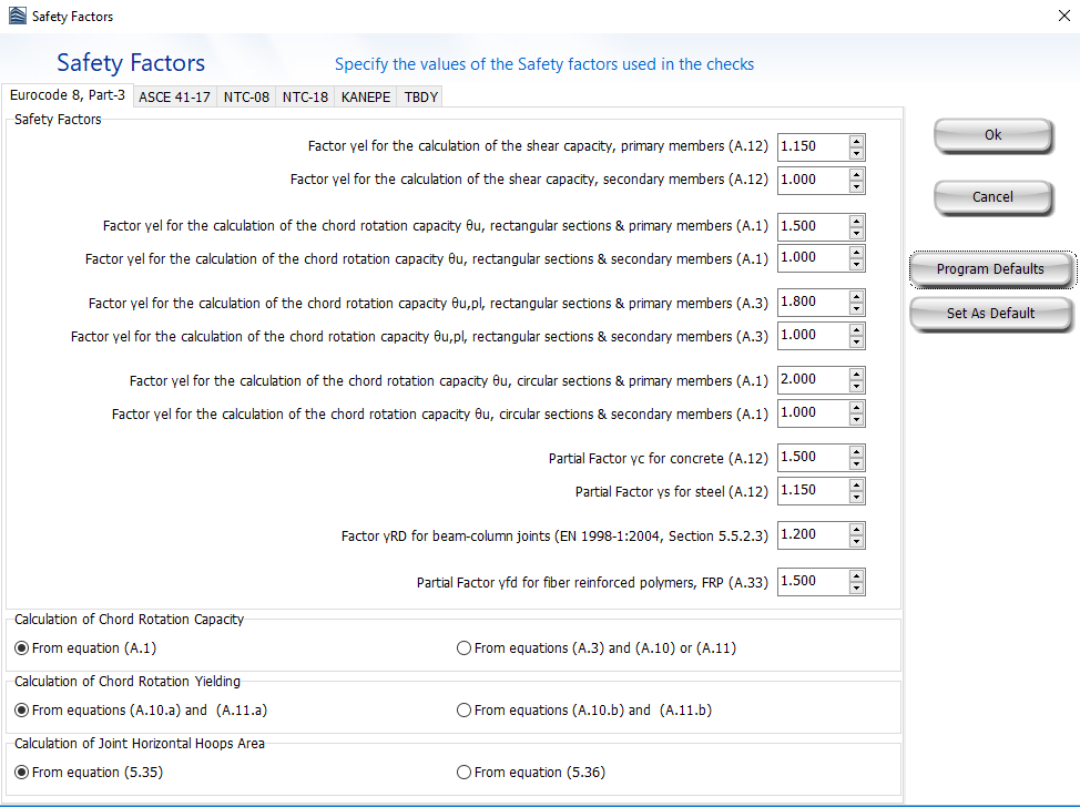 Safety Factors-Eurocodes
