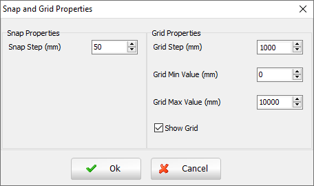 Define Snap and Grid Properties