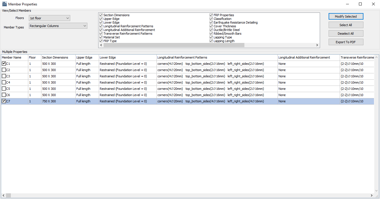 Multiple Edit of Members