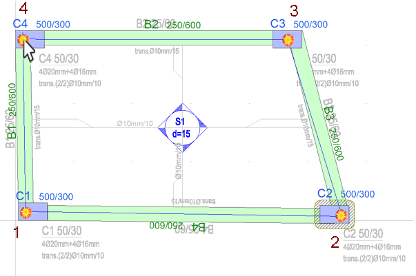 Insert Slab by Perimeter