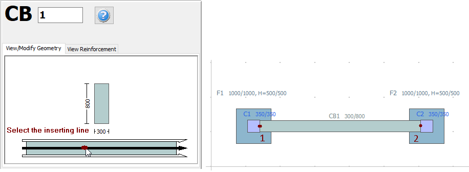 Insert Connecting Beams