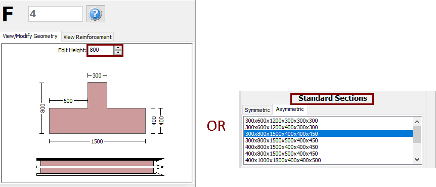 Insert Strip Footings
