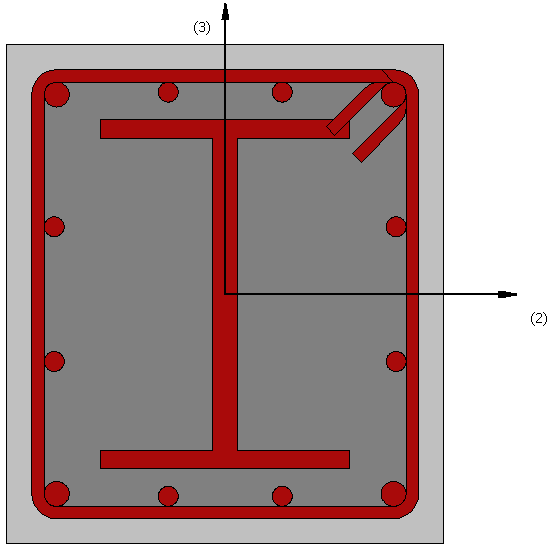 Sección doble-T compuesta completamente revestida - fecs