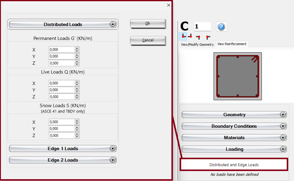 Εισαγωγή Φορτίων Υποστυλώματος