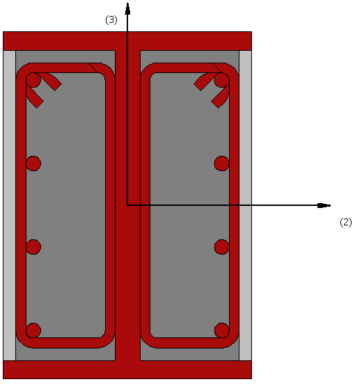 Partially encased composite I-section - pecs